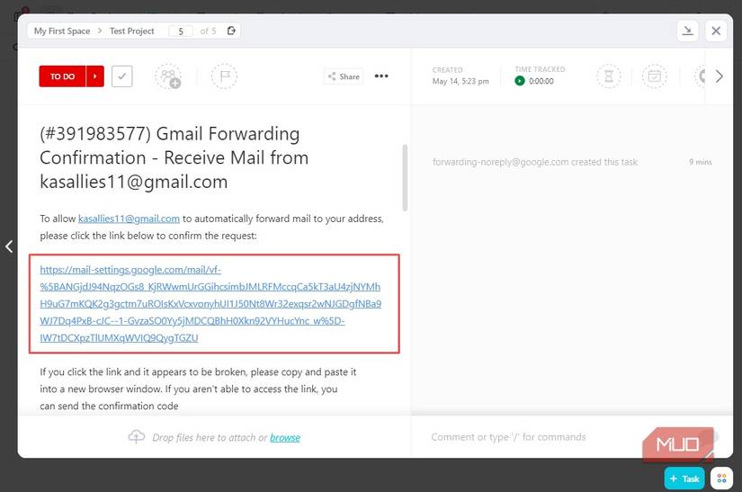 How to Turn Emails Into Tasks and Comments With ClickUp