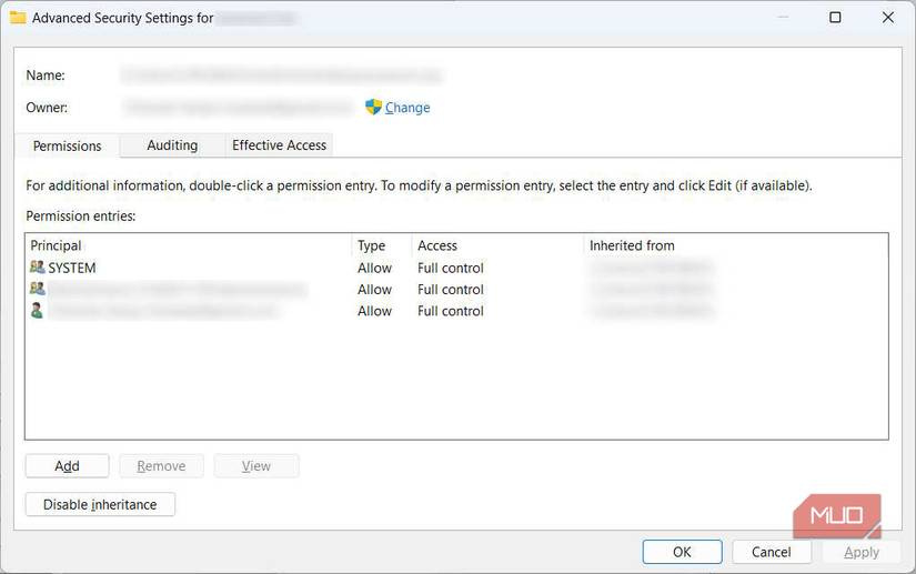 How to Fix the “Access Control Entry Is Corrupt” Error on Windows